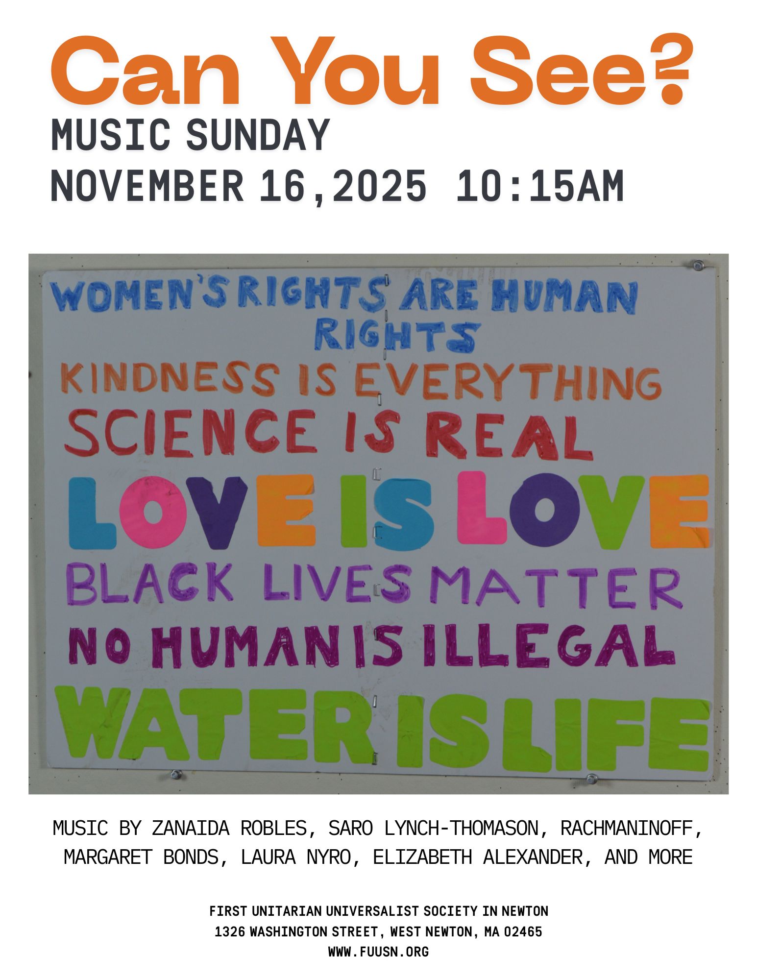 Music Sundays - A liberal, spiritually nurturing faith community